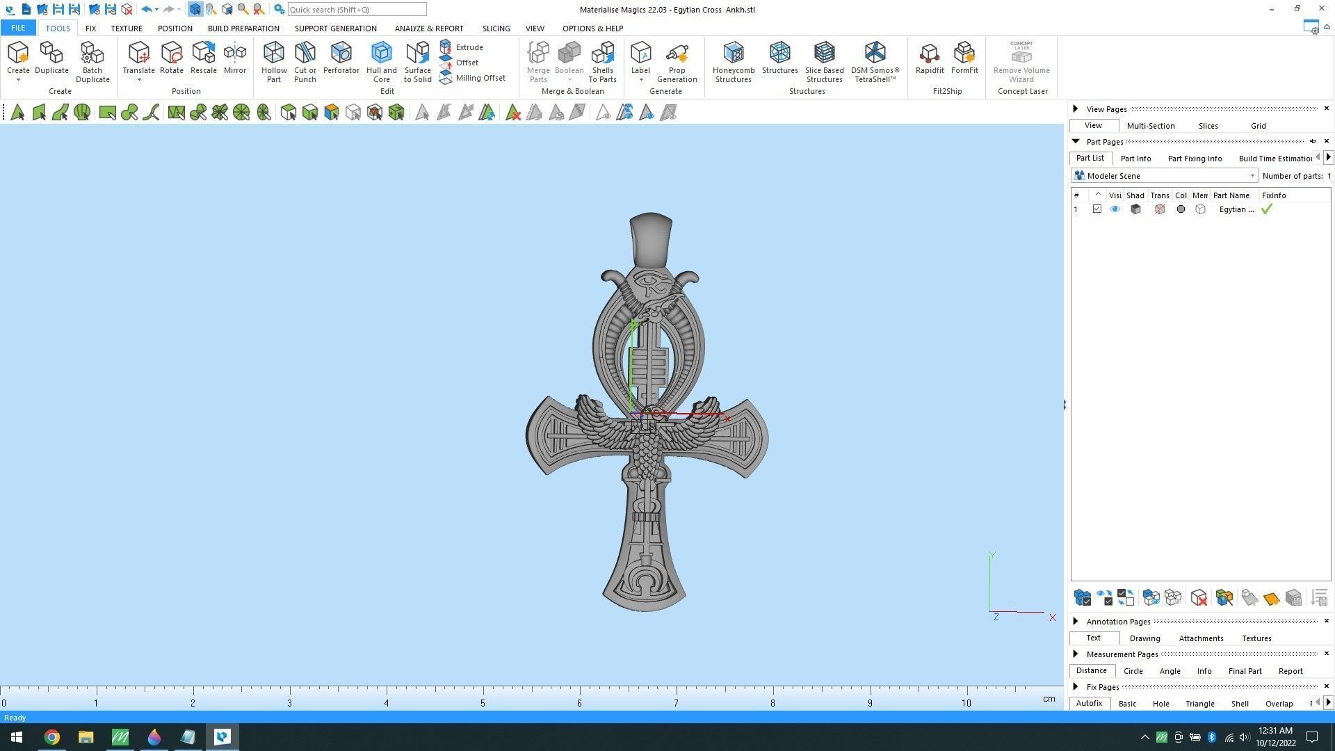 Egyptian Cross Ankh 3D model 3D printable | CGTrader