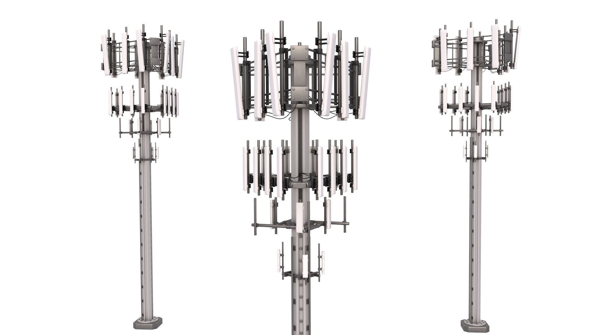 Cellular Towers Collection 3D model | CGTrader