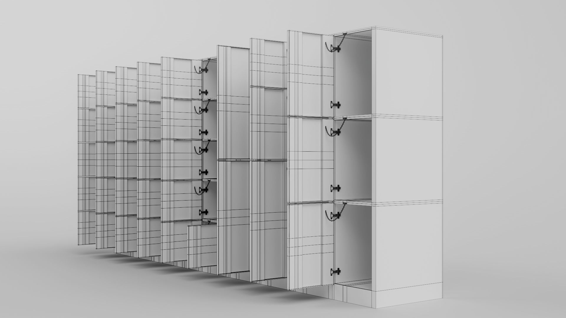Coin Lockers 3D model | CGTrader