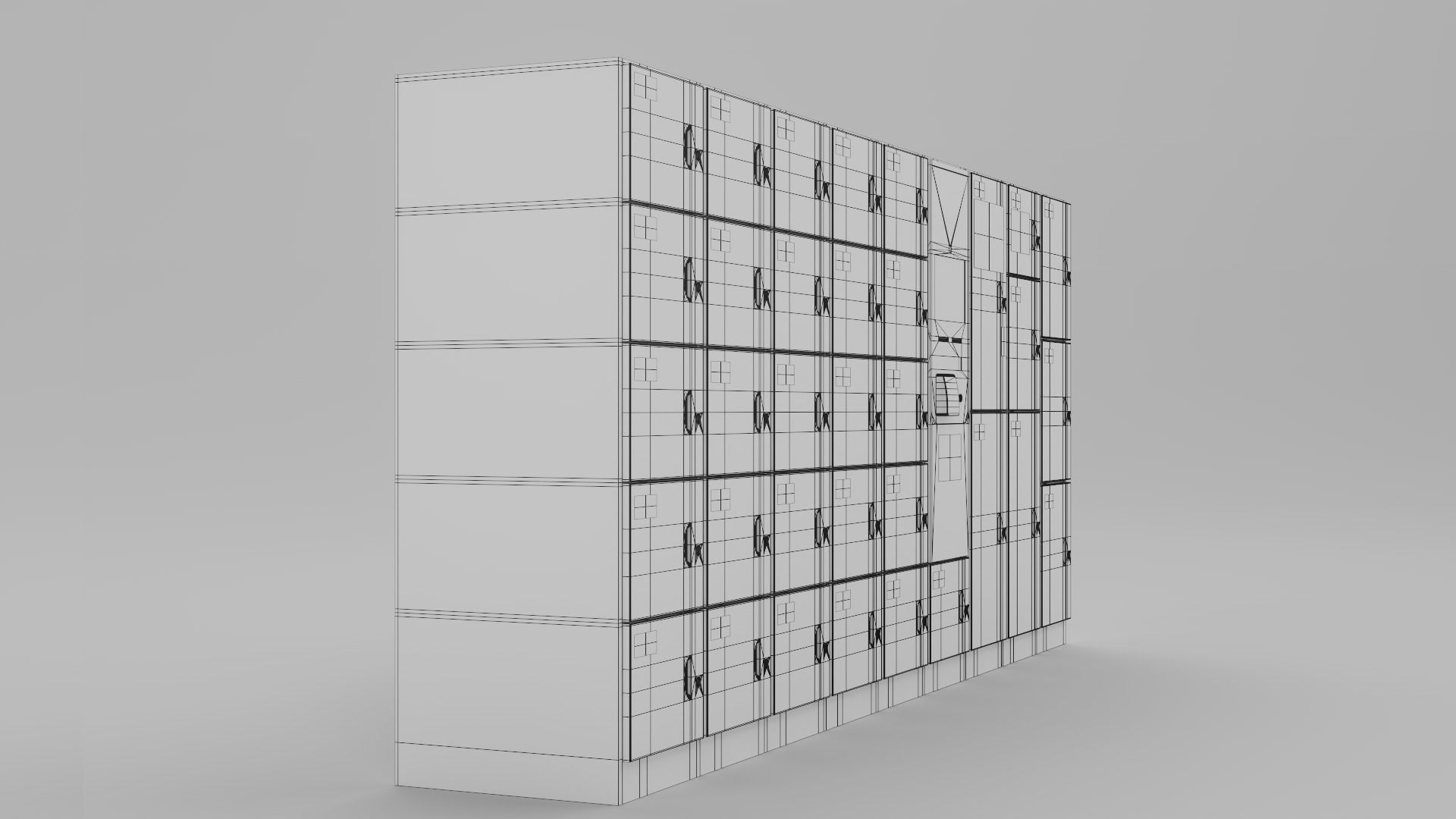 Coin Lockers 3D model | CGTrader