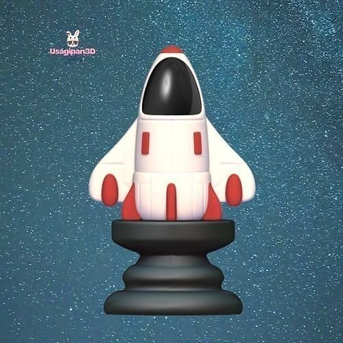 Space Chess - Spaceship - Rook 3D model 3D printable | CGTrader