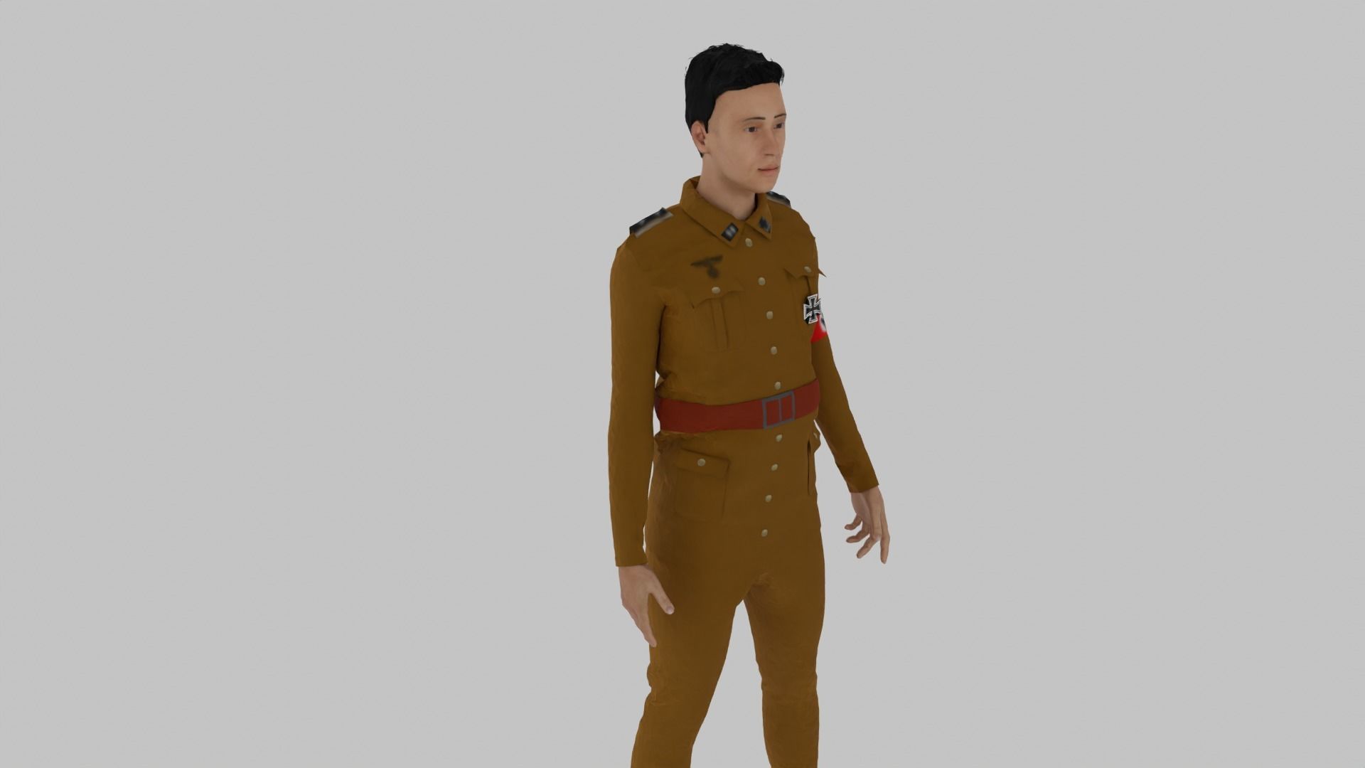 3D model GERMAN SS OFFICER VR / AR / low-poly | CGTrader