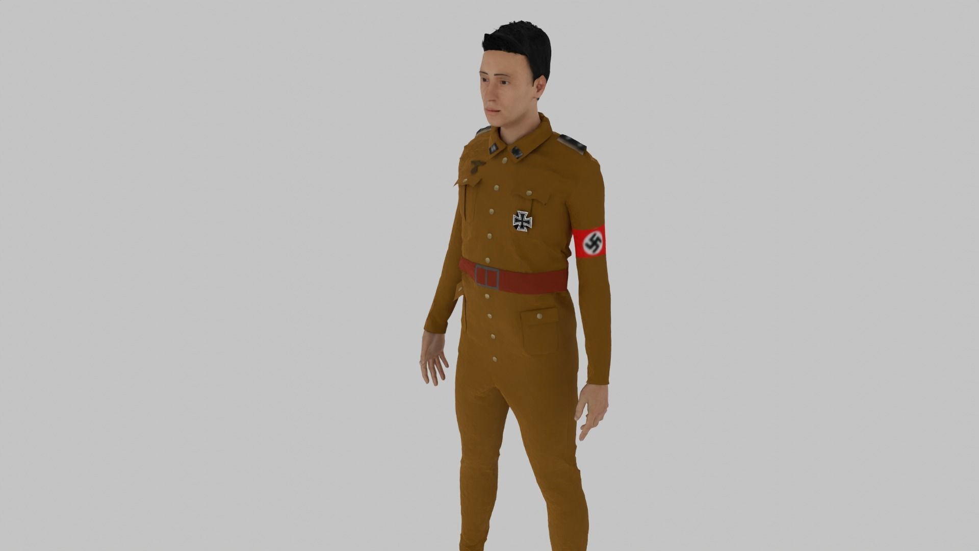 3D model GERMAN SS OFFICER VR / AR / low-poly | CGTrader