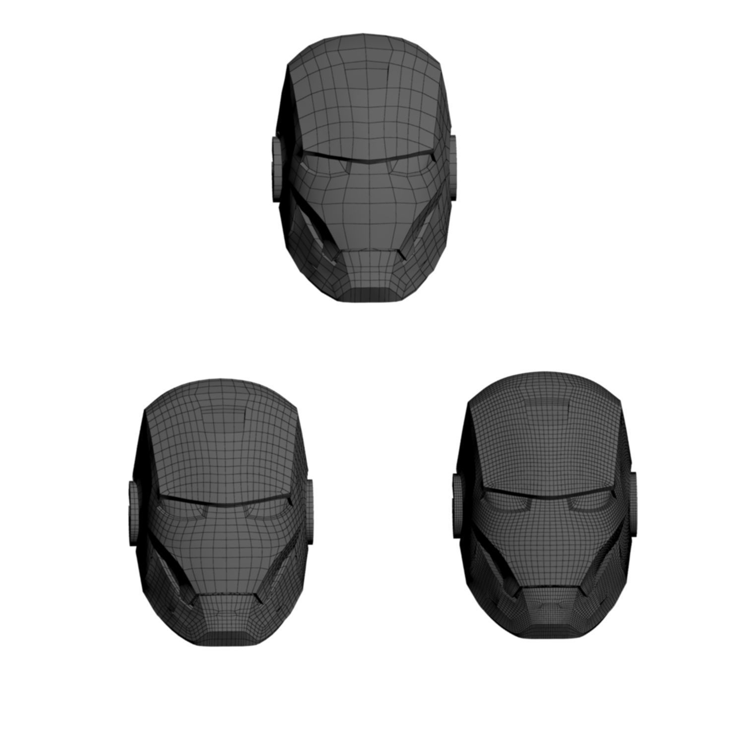 3D model Iron man helmet base mesh VR / AR / low-poly | CGTrader