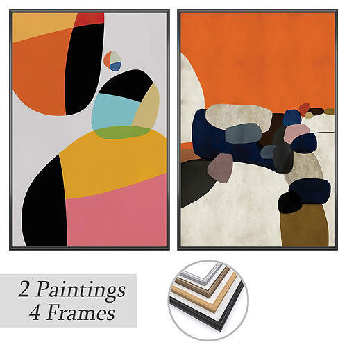 Wall Art Set 3806 3D model | CGTrader