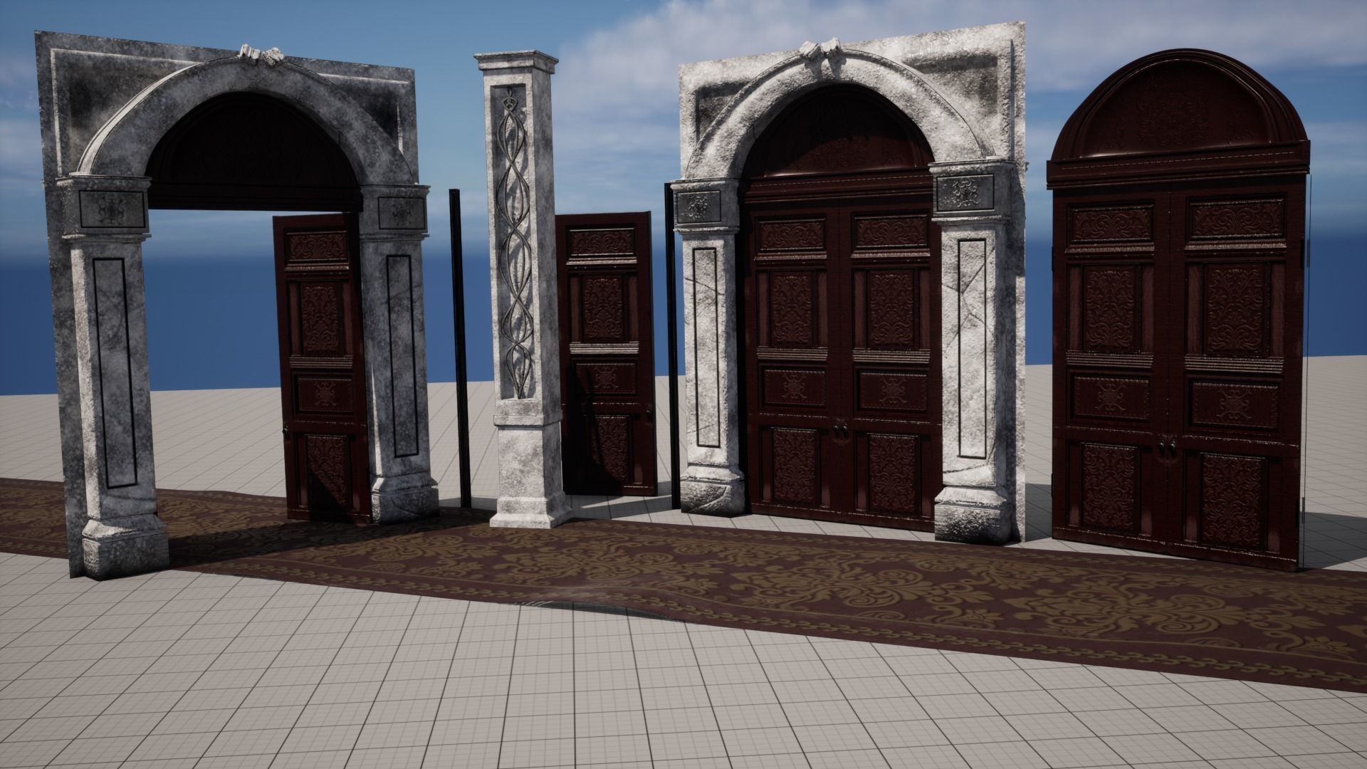 Dungeon Castle Assets Pack free VR / AR / low-poly 3D model | CGTrader
