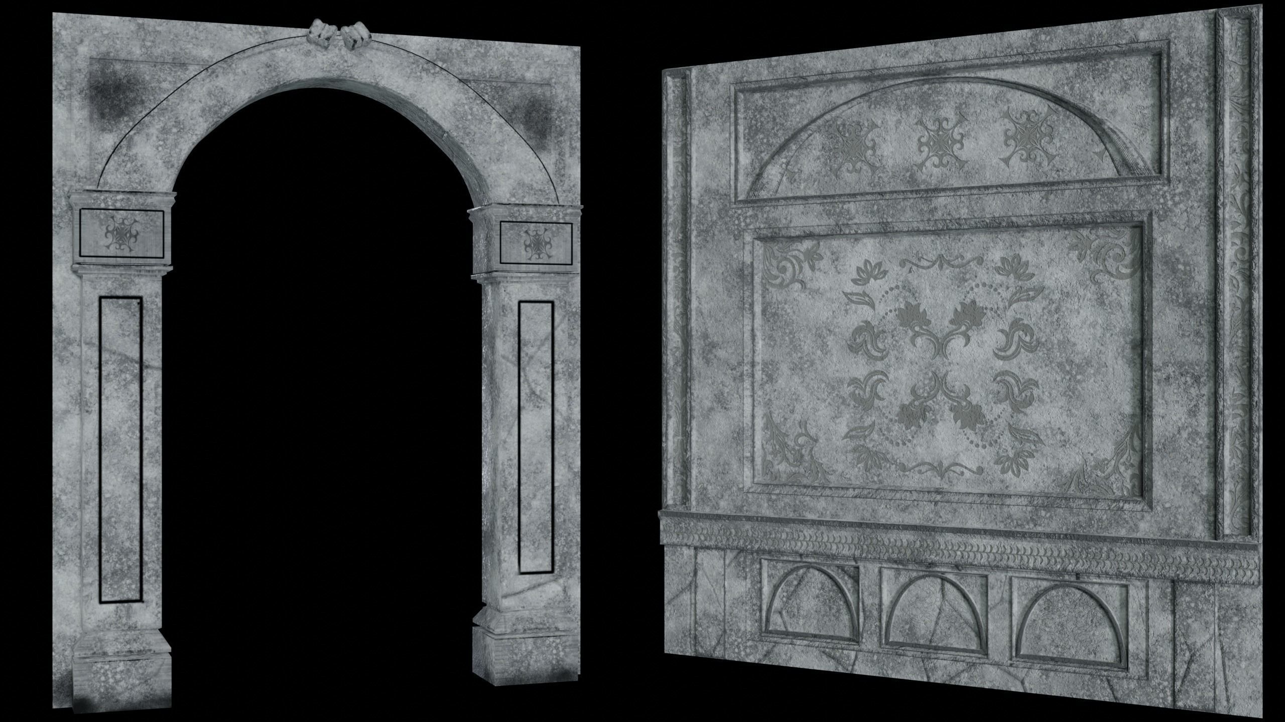 Dungeon Castle Assets Pack free VR / AR / low-poly 3D model | CGTrader