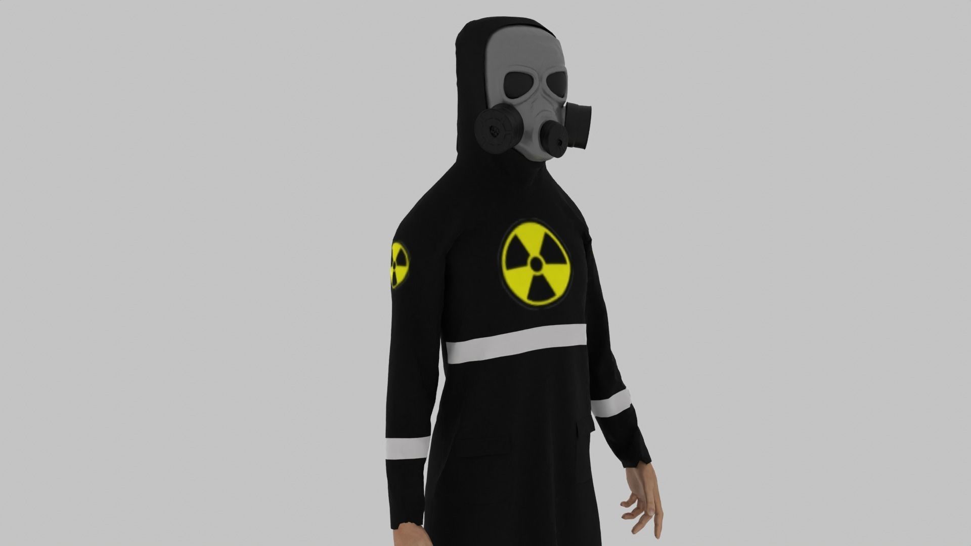 3D model Radioactive Suit Costume Man VR / AR / low-poly | CGTrader