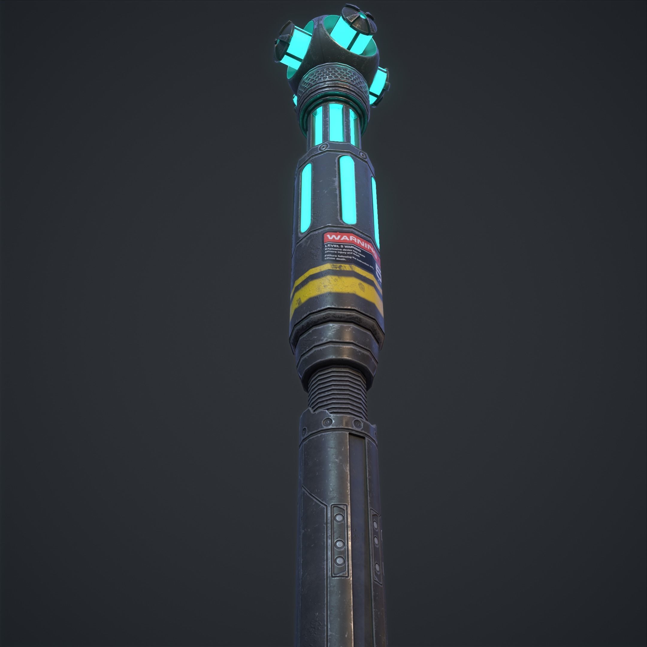 3D model Sci-Fi Lightning Pole Device VR / AR / low-poly | CGTrader