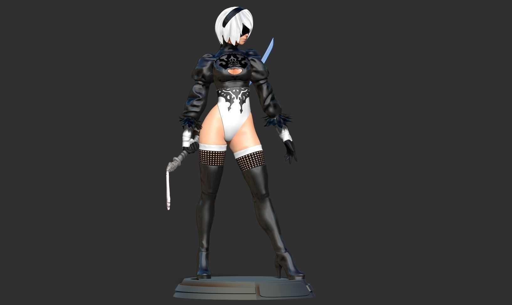 2B - Nier Automata new version 3D model 3D printable | CGTrader