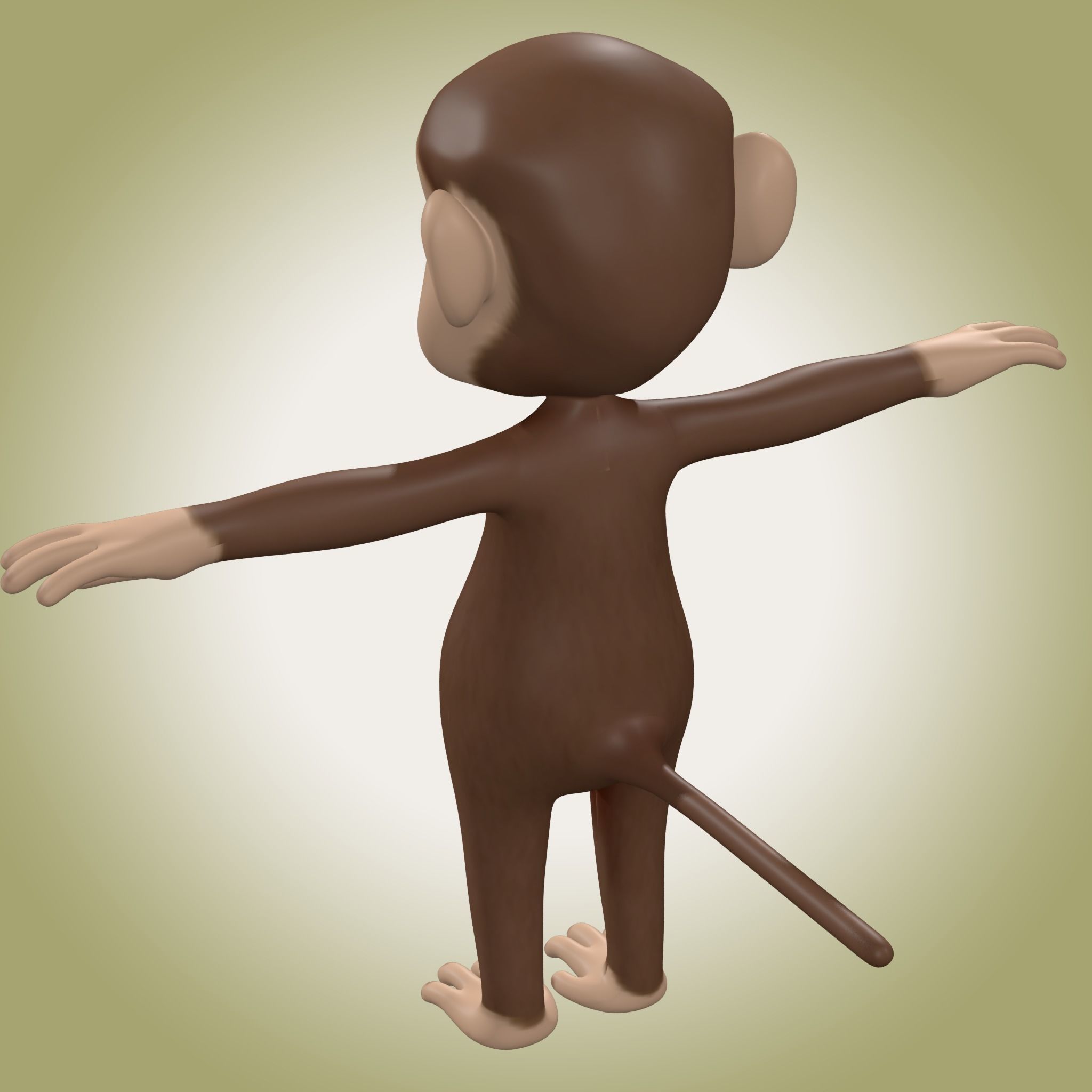 3D model Cute Cartoon Monkey Rigged VR / AR / low-poly | CGTrader