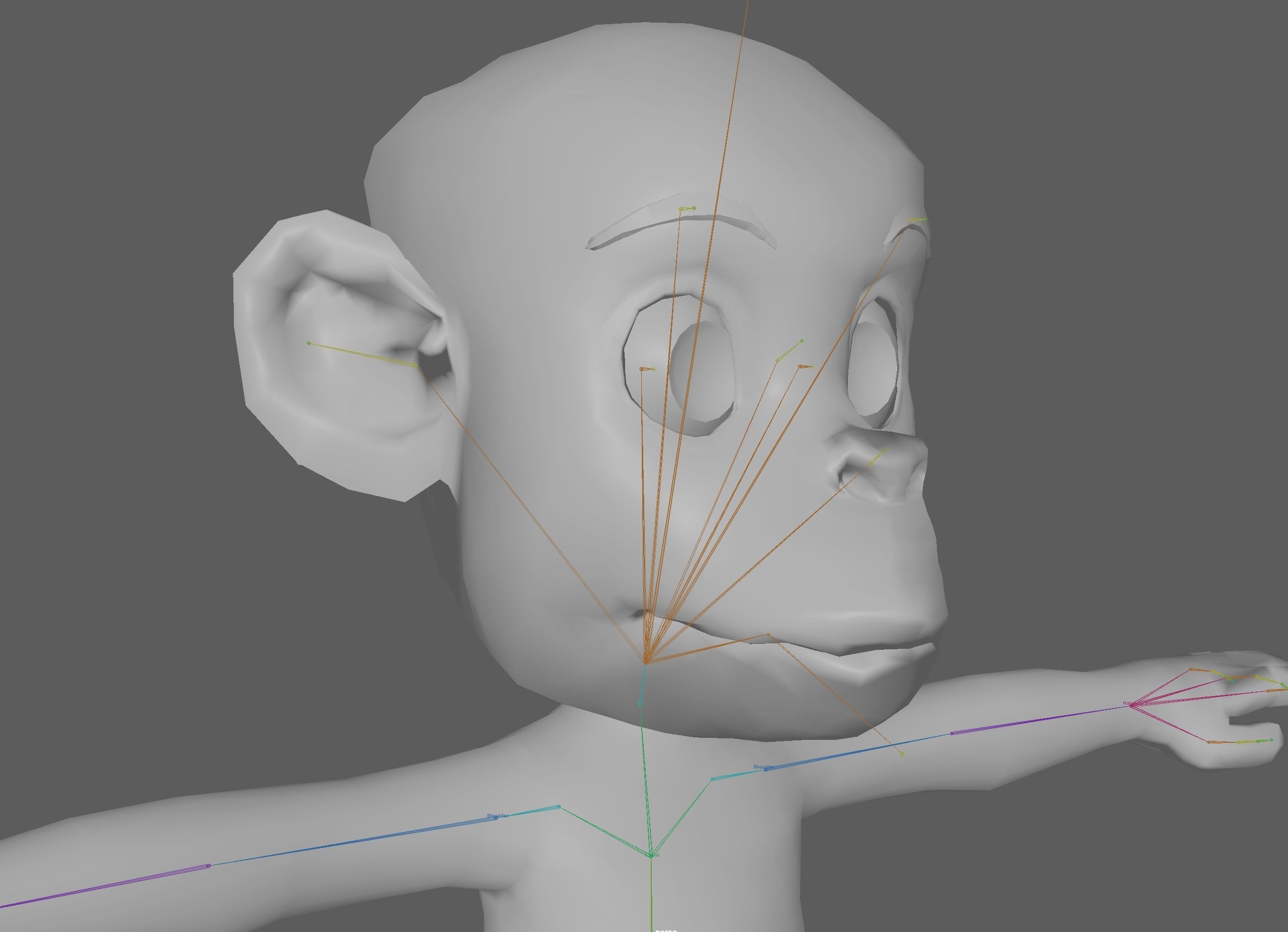 3D model Cute Cartoon Monkey Rigged VR / AR / low-poly | CGTrader