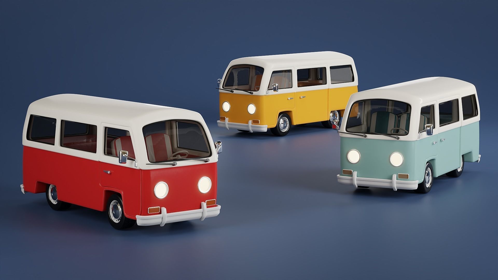 Stylized Camper Van 3D model | CGTrader