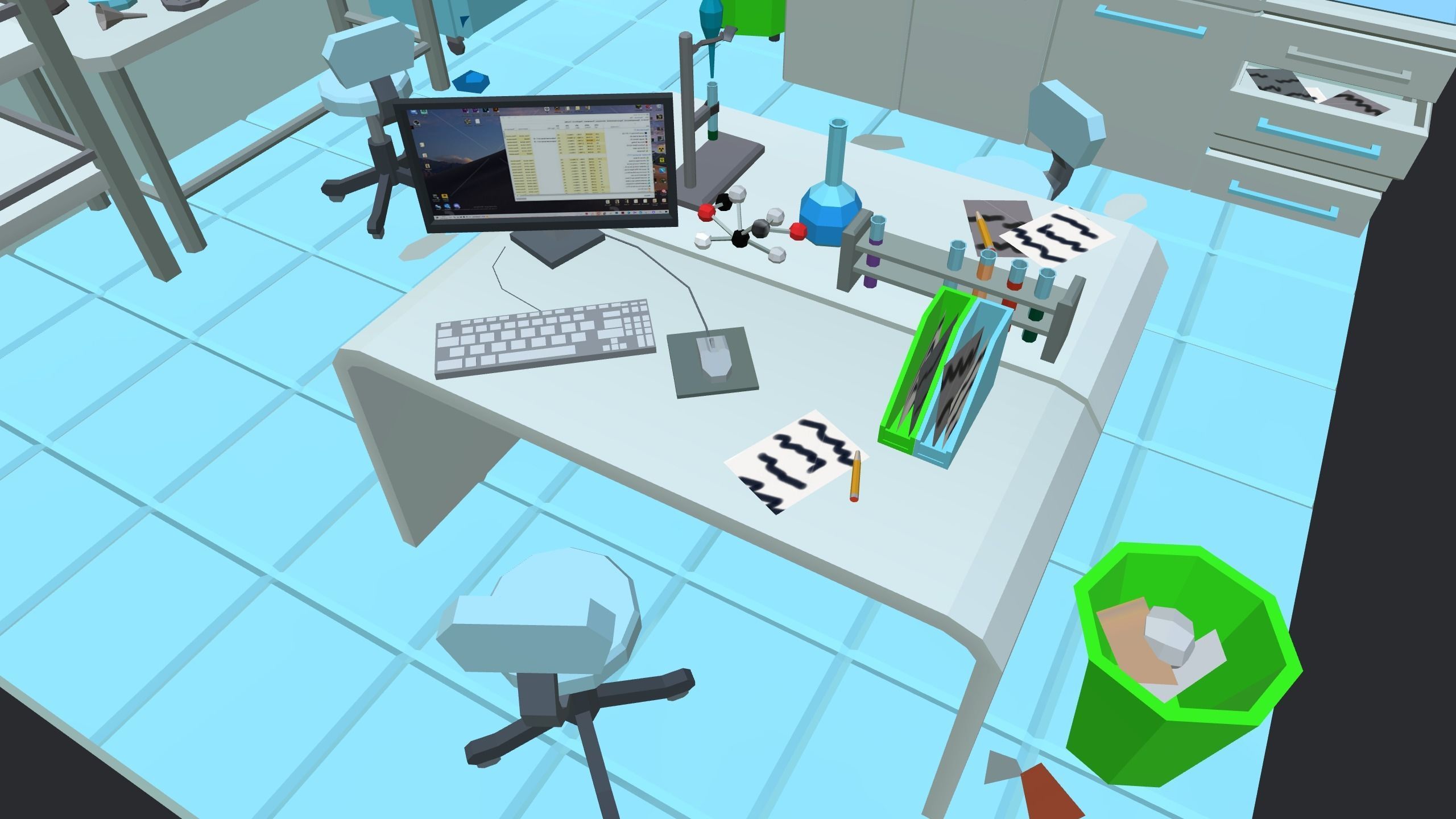 3D model Chemistry lab VR / AR / low-poly | CGTrader