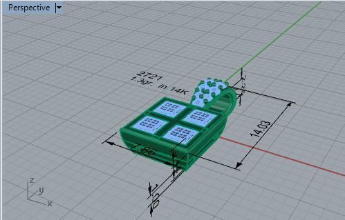 Square Pendant 2721 3D print model 3D model 3D printable | CGTrader