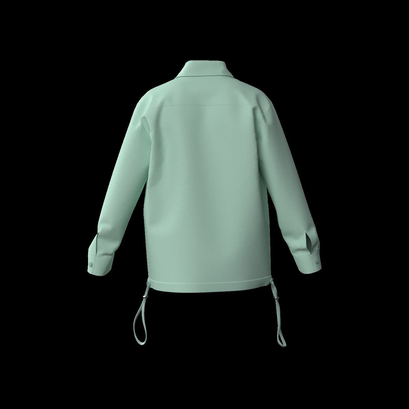 clo3D jacket design 3D model | CGTrader