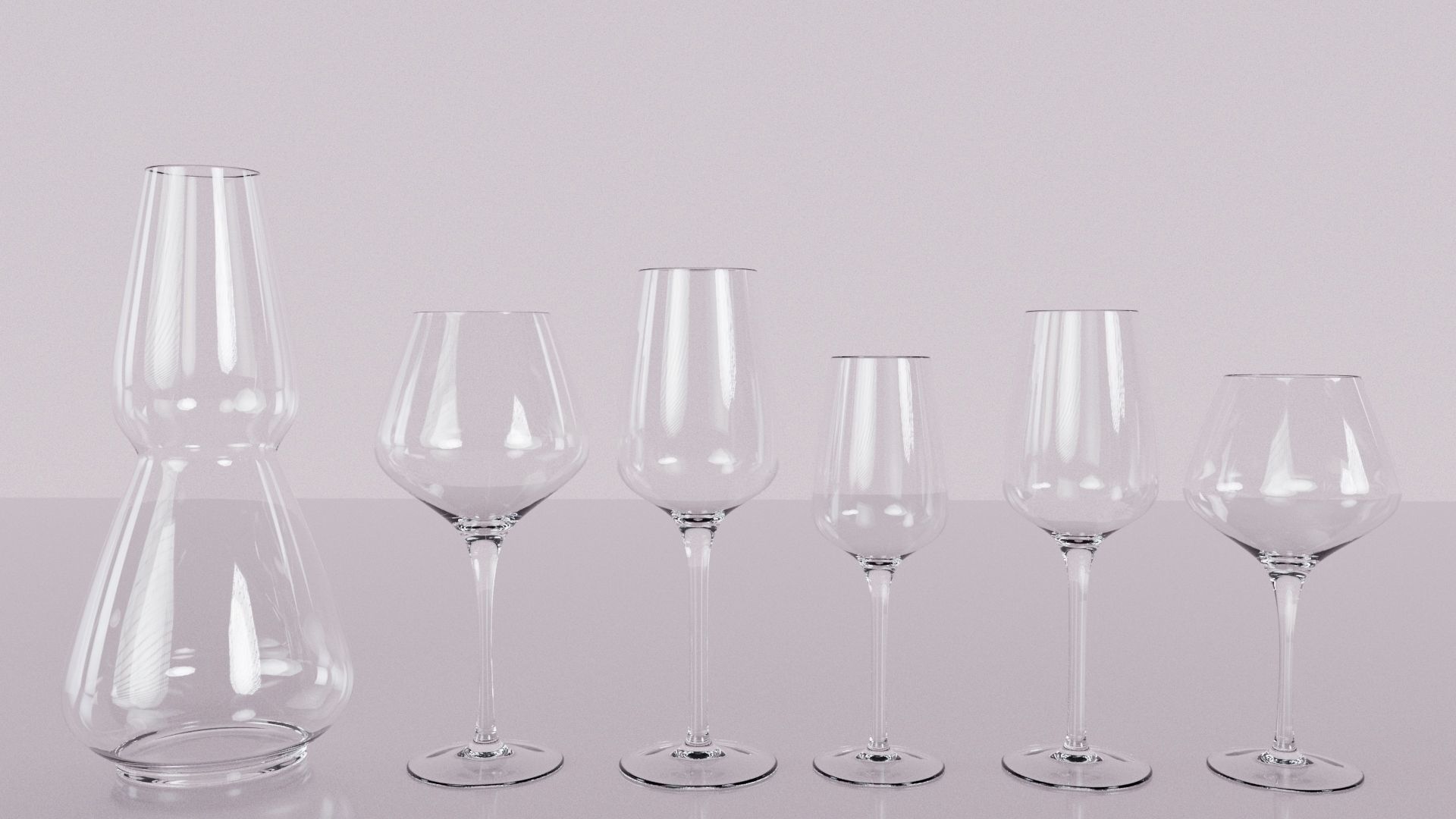 Glassware Set 3D Models 3D model | CGTrader