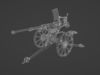3D model Type 98 20 mm anti-aircraft machine cannon VR / AR / low-poly ...