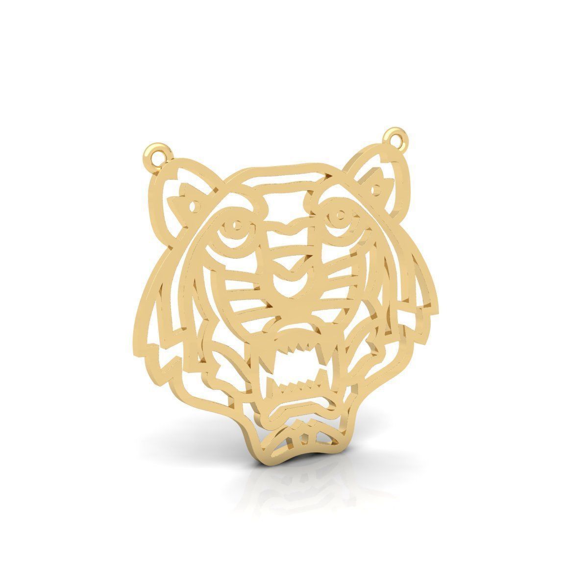 Tiger Face 3d pendent 3d Model and Render 3D model 3D printable | CGTrader