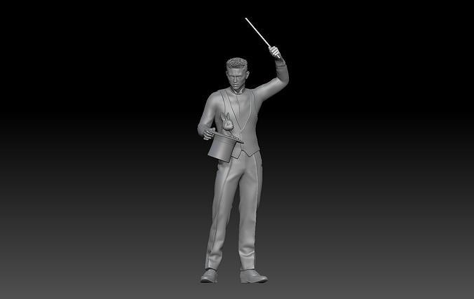MAGICIAN SHOWING MAGIC TRICKS 1 3D model 3D printable | CGTrader