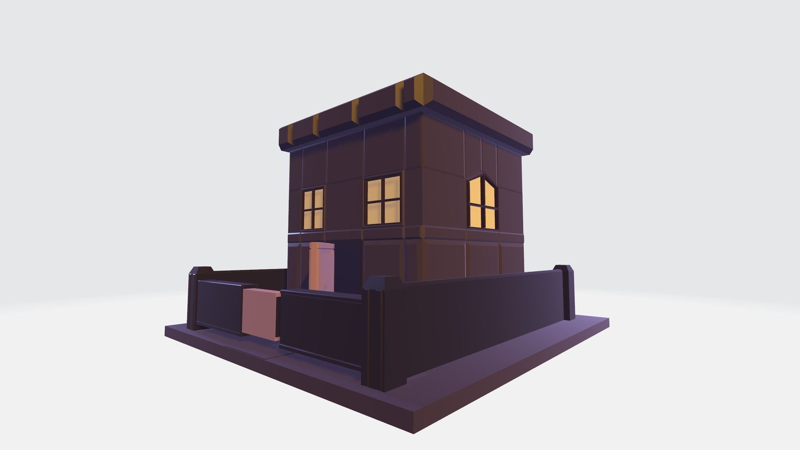 3D model vault house VR / AR / low-poly | CGTrader