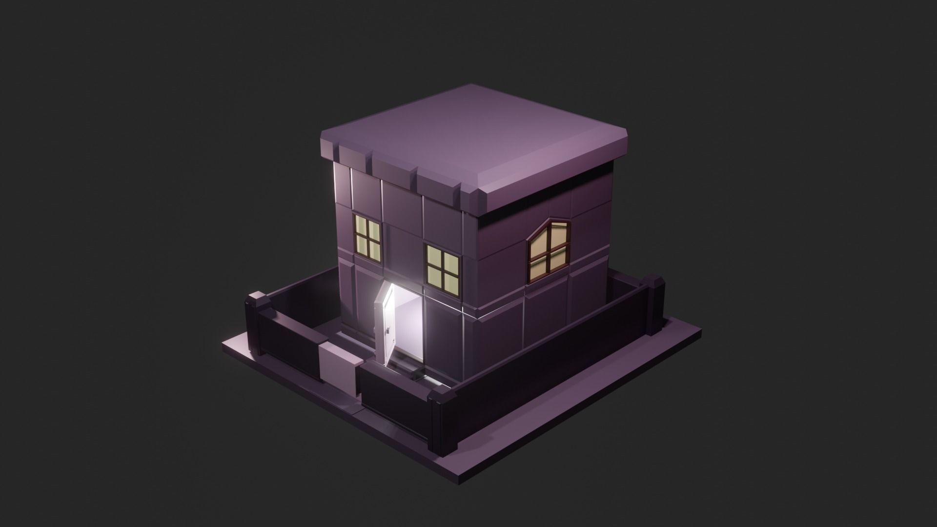 3D model vault house VR / AR / low-poly | CGTrader