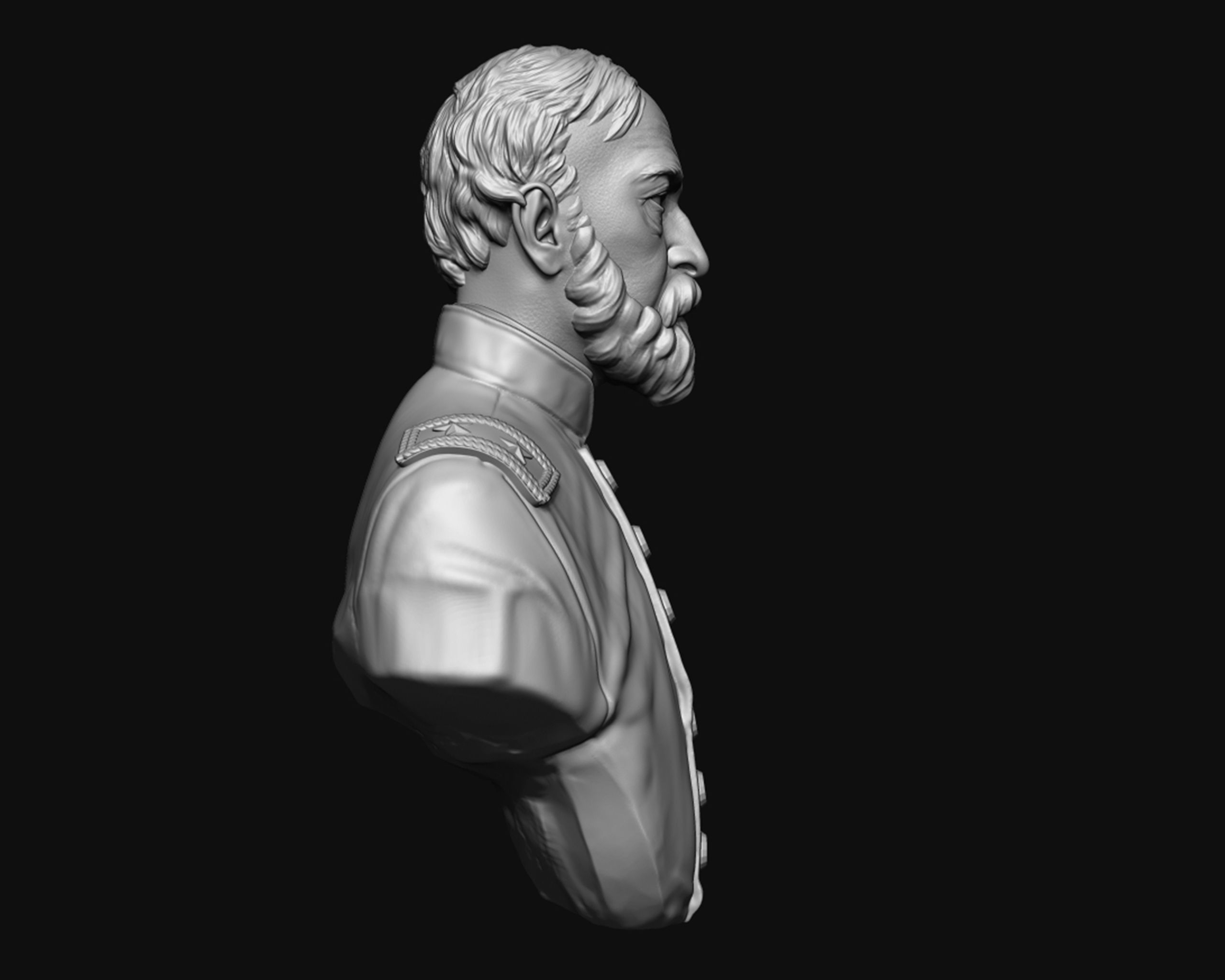 General George Meade bust sculpture 3D model 3D printable | CGTrader