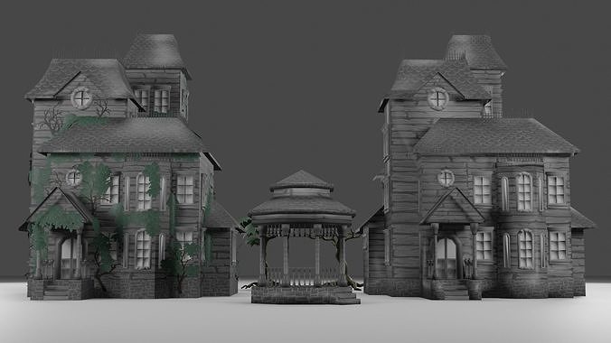 3D model Old Manor VR / AR / low-poly | CGTrader