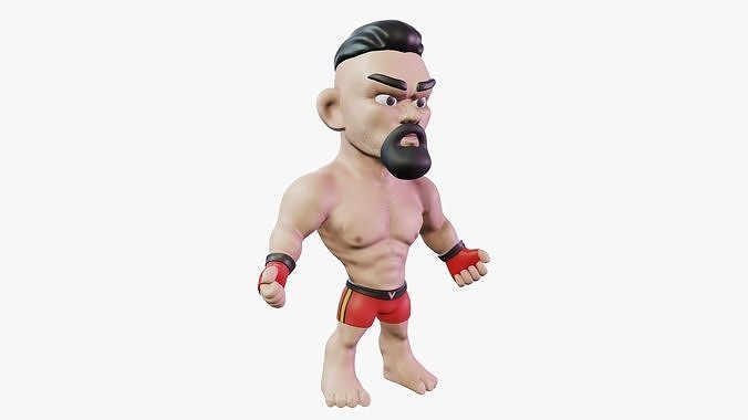 3D model Fighter Boxer Character 14 VR / AR / low-poly | CGTrader