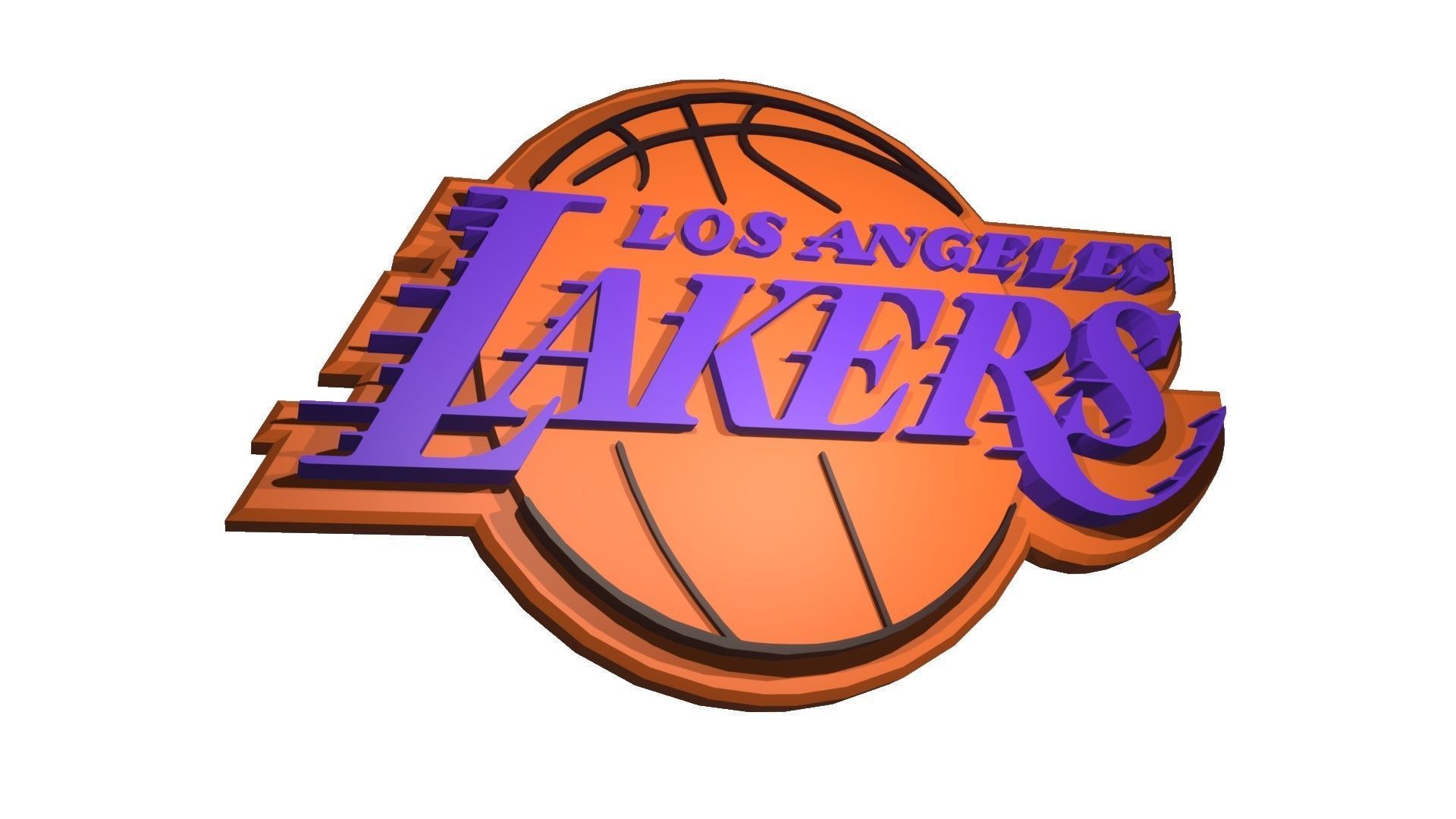 LA Lakers basketball 3D model | CGTrader