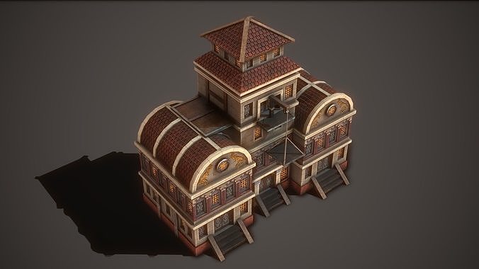 3D model Ancient Outpost VR / AR / low-poly | CGTrader