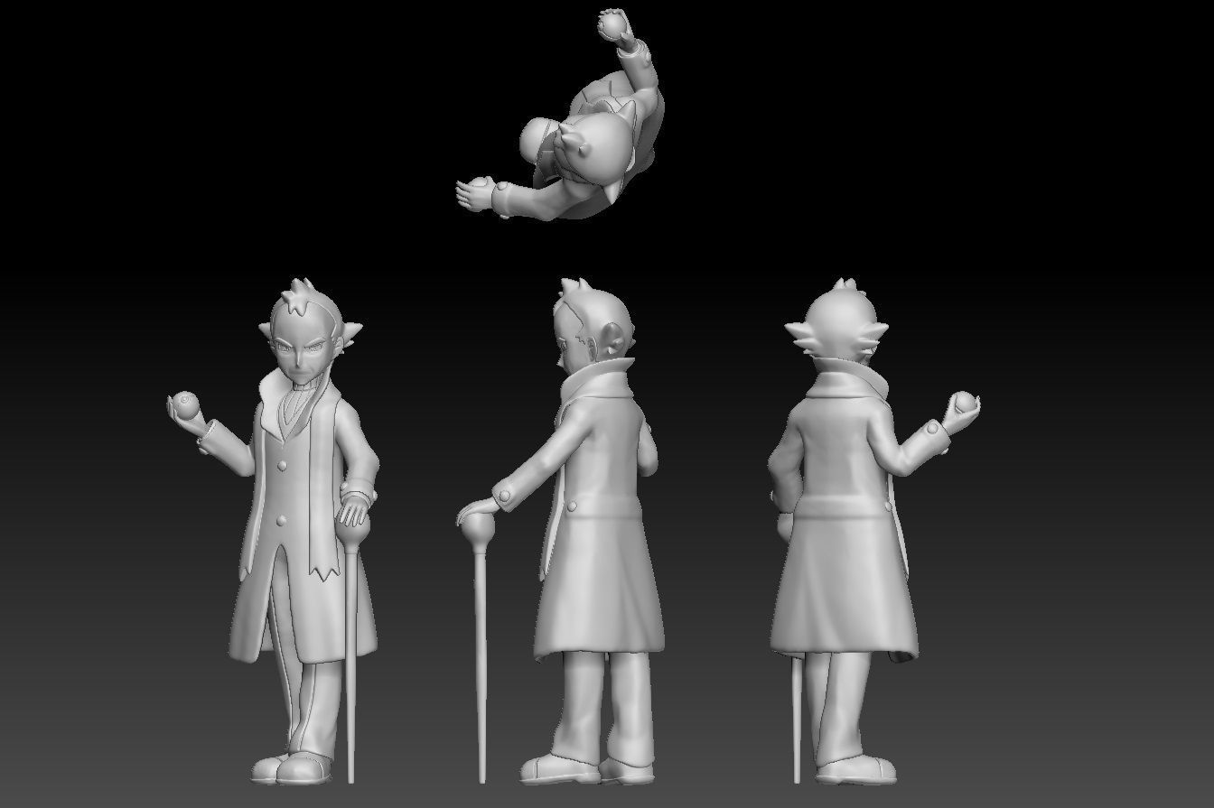 Pokemon johto Gym Leader Pryce 3D model 3D printable | CGTrader