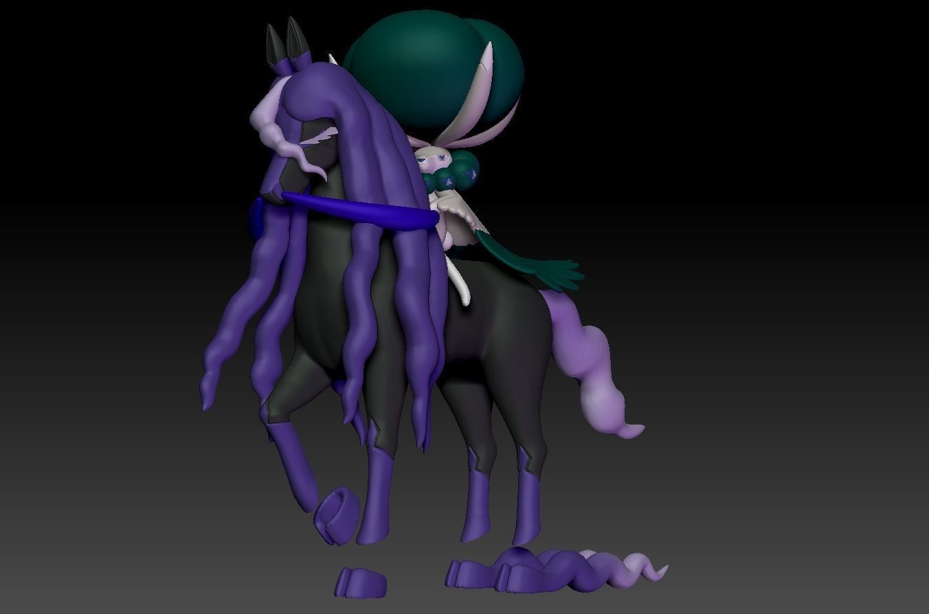 Pokemon Calyrex Shadow Rider 3D model 3D printable | CGTrader