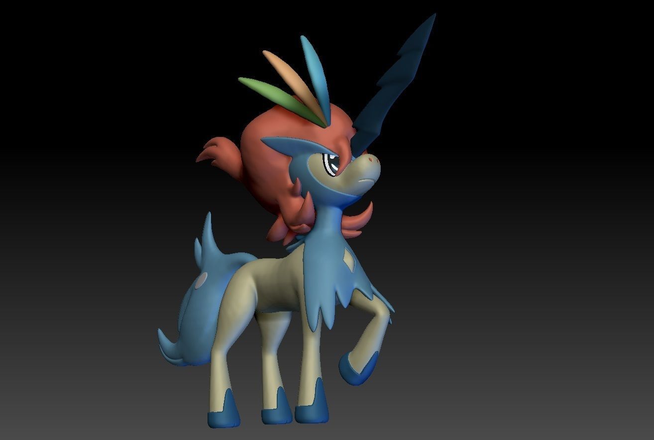 Pokemon Keldeo Resolute 3D model 3D printable | CGTrader