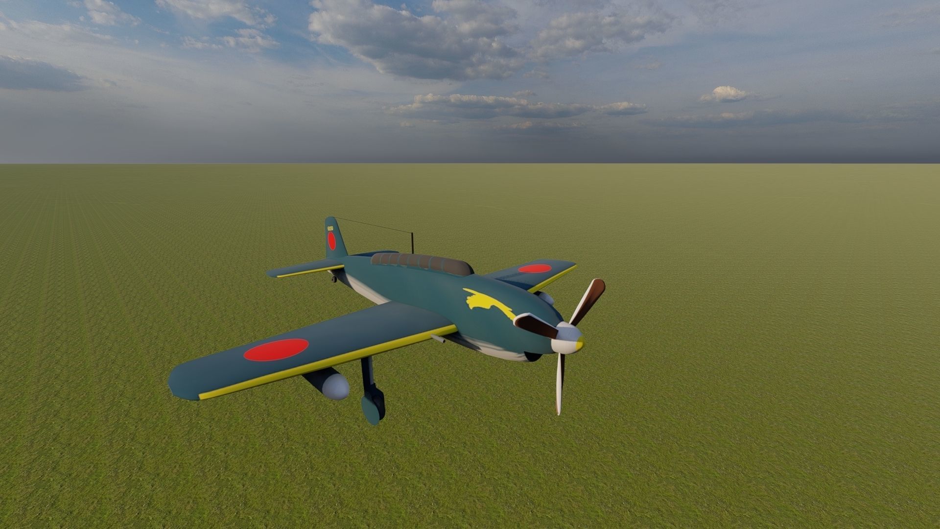 3D model Yokosuka D4Y war plane VR / AR / low-poly | CGTrader