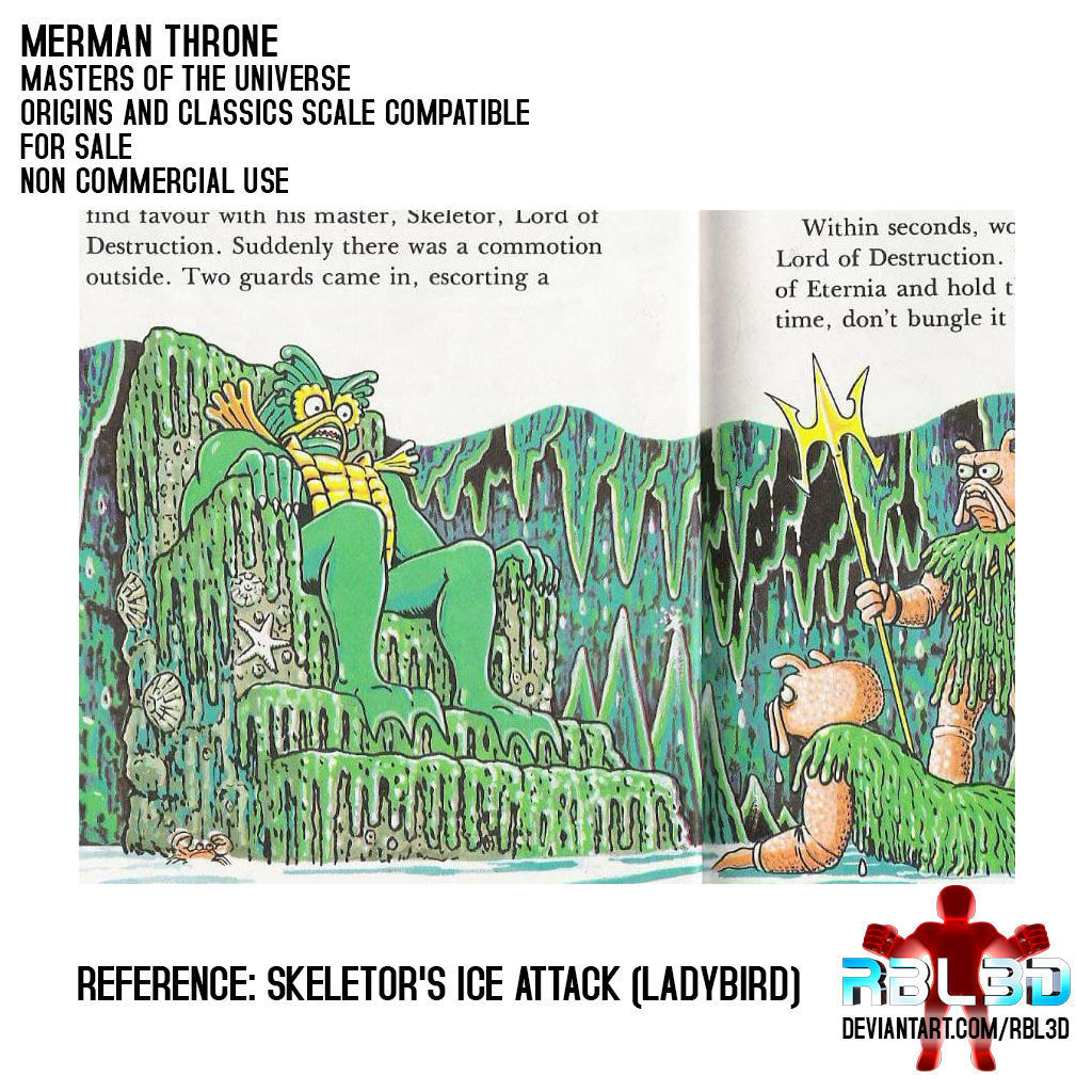 Merman Throne -motu- 3D model 3D printable | CGTrader