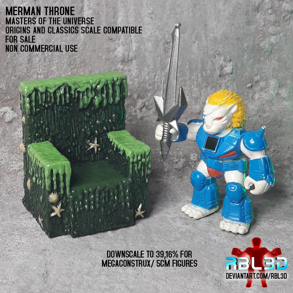 Merman Throne -motu- 3D model 3D printable | CGTrader