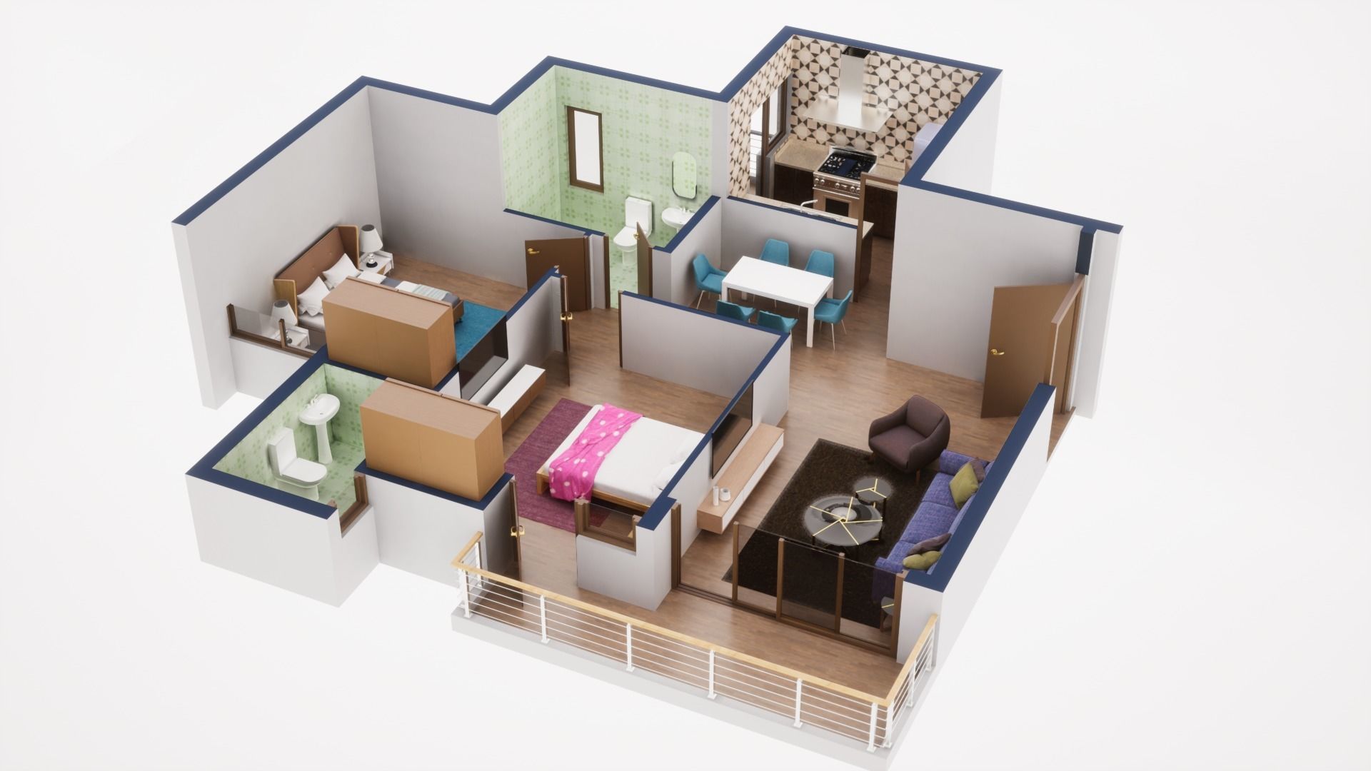 3D Floor Plan 40 3D model | CGTrader