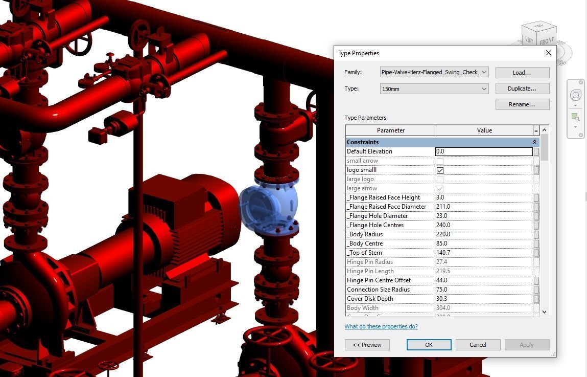 MEP-03-FIRE FIGHTING SYSTEM - Revit Family - 3D model 3D model | CGTrader
