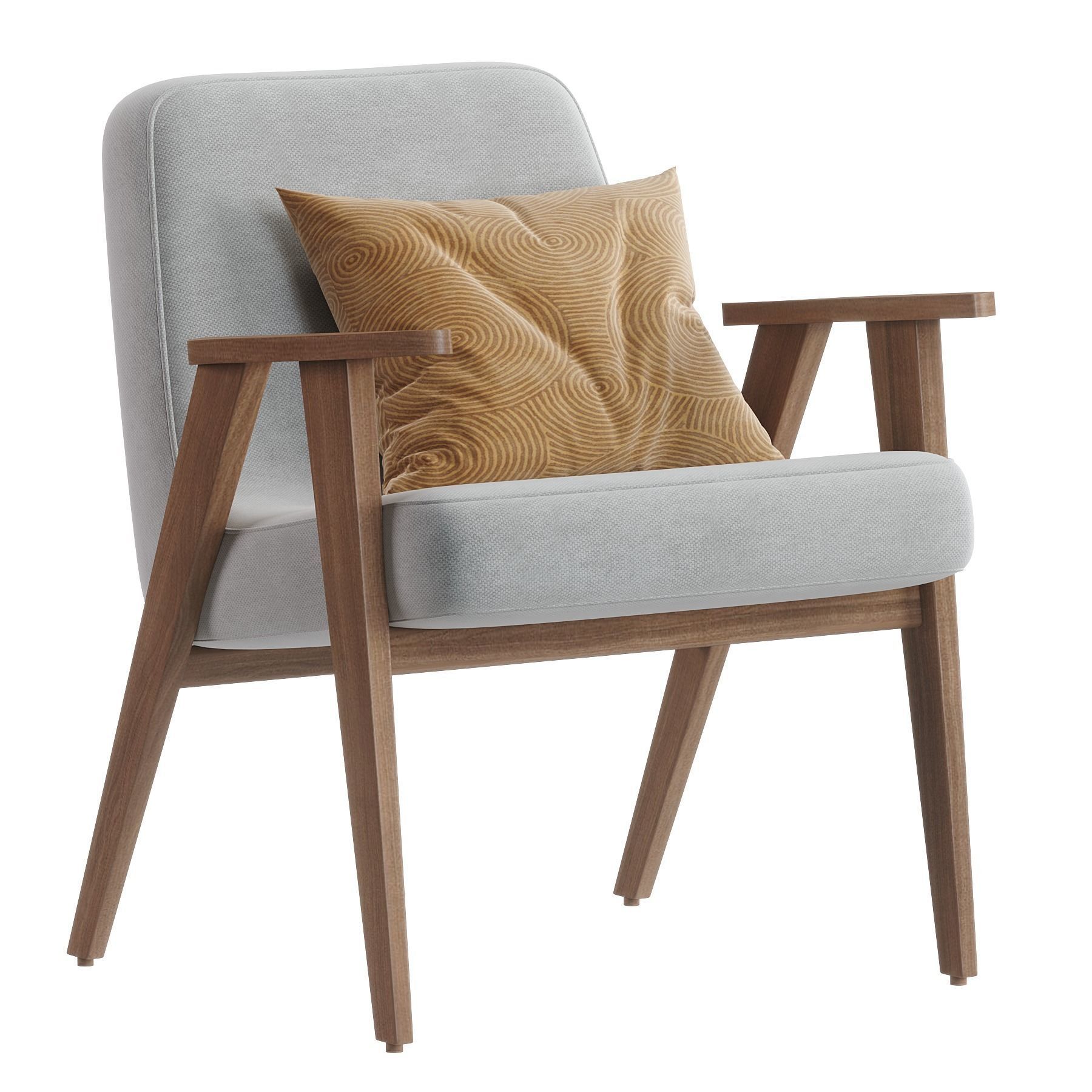 Jozef Chierowski 366 Rocking Chair and easy chair 3D model | CGTrader