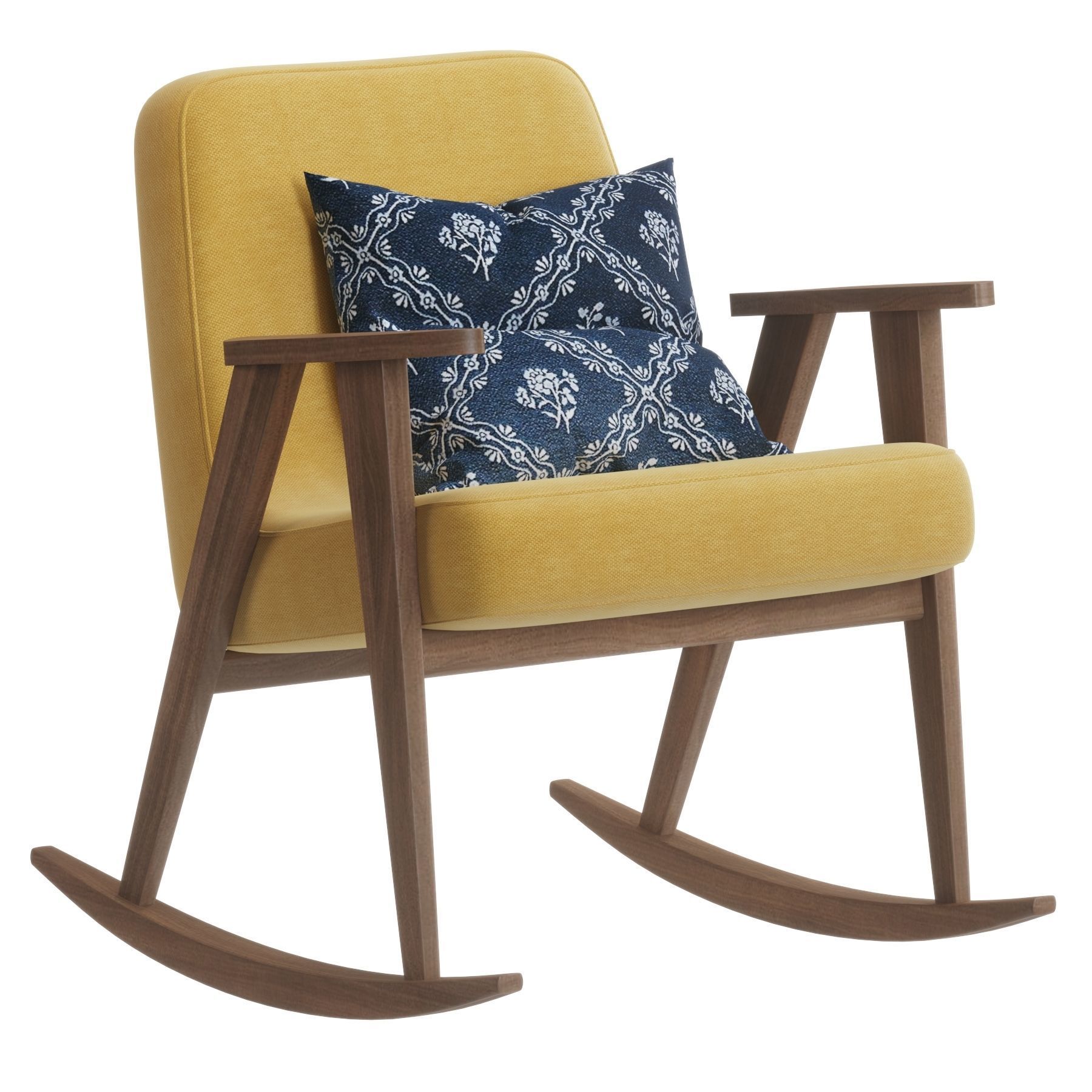 Jozef Chierowski 366 Rocking Chair and easy chair 3D model | CGTrader