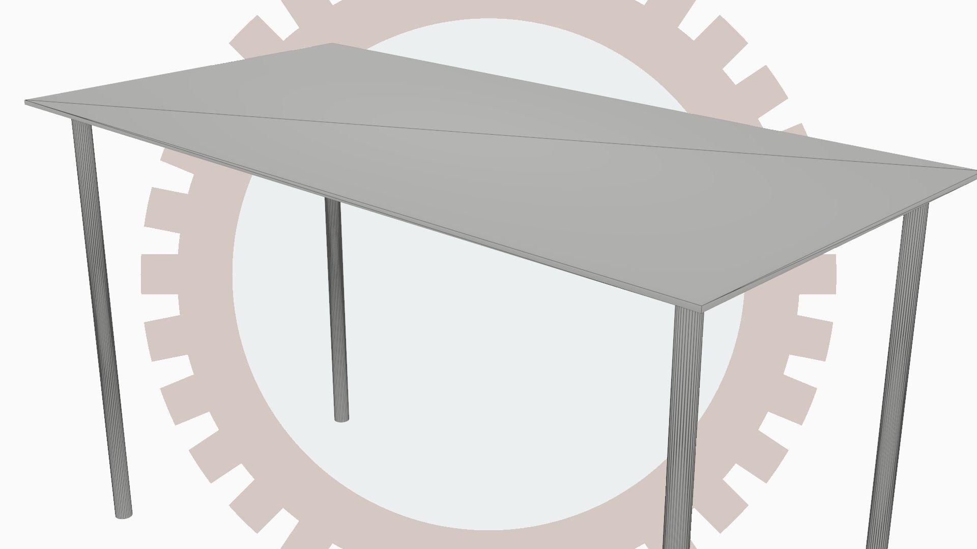 3D model Table of Metal - Game Ready - 4k VR / AR / low-poly | CGTrader