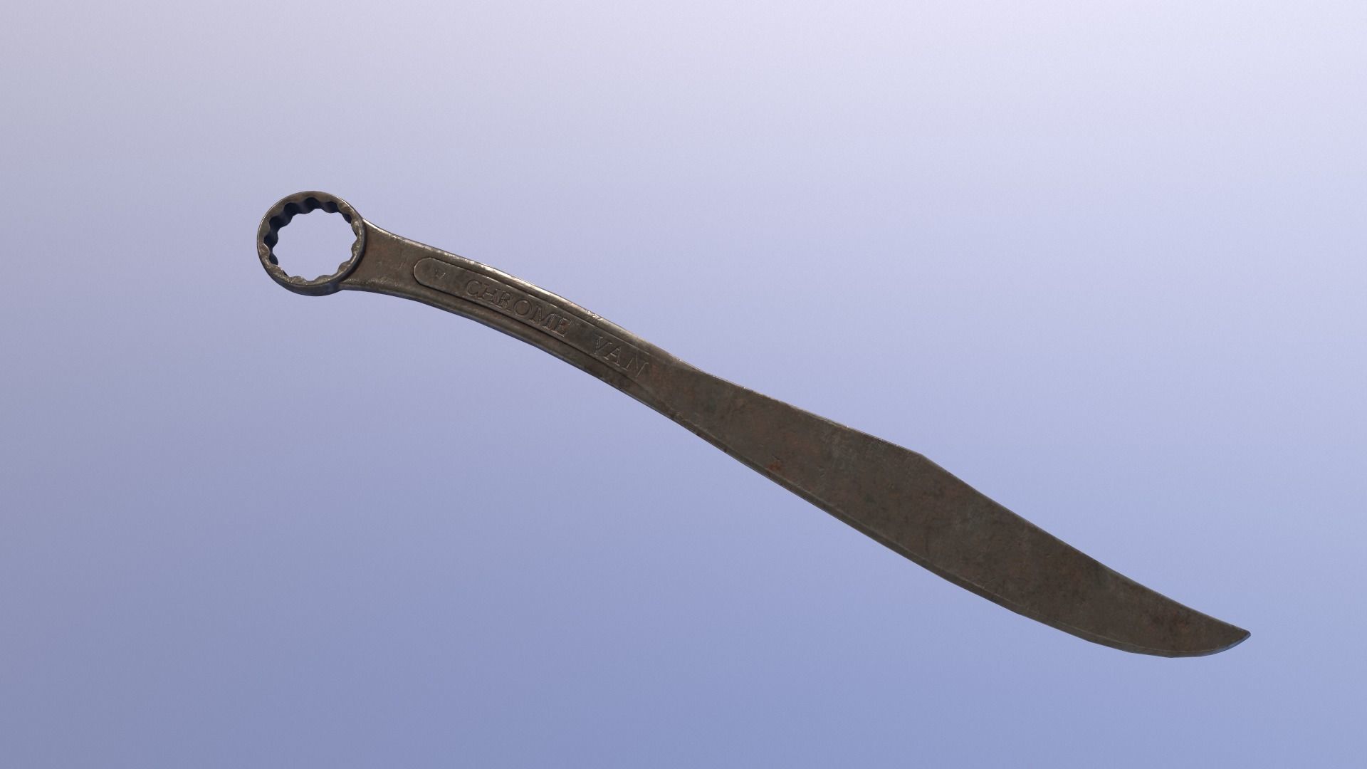 3d Model Knife Spanner Lowpoly Vr Ar Low Poly Cgtrader