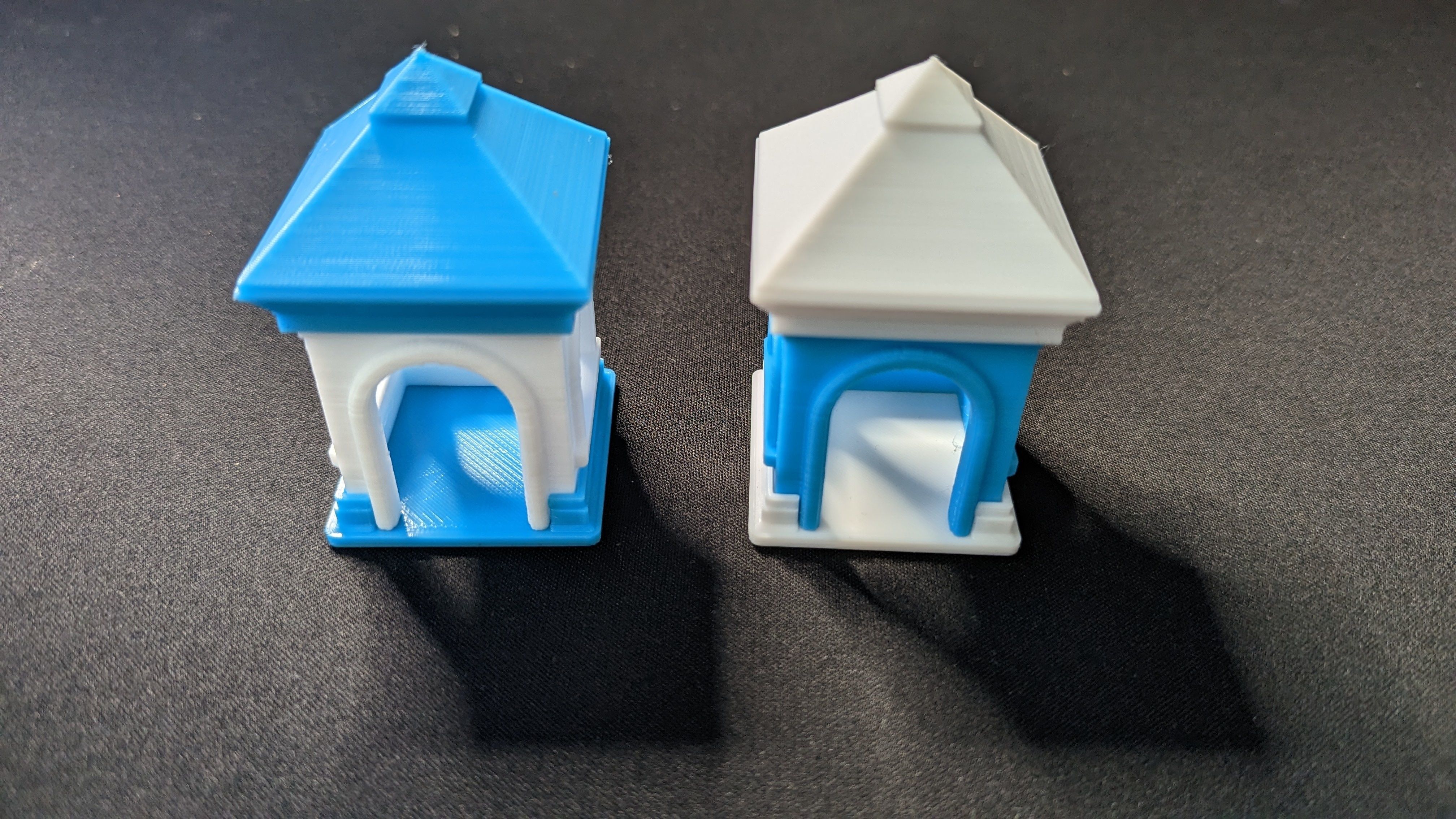 House with roof and base Multipart Assembly toy 3-4 hour print 3D model ...