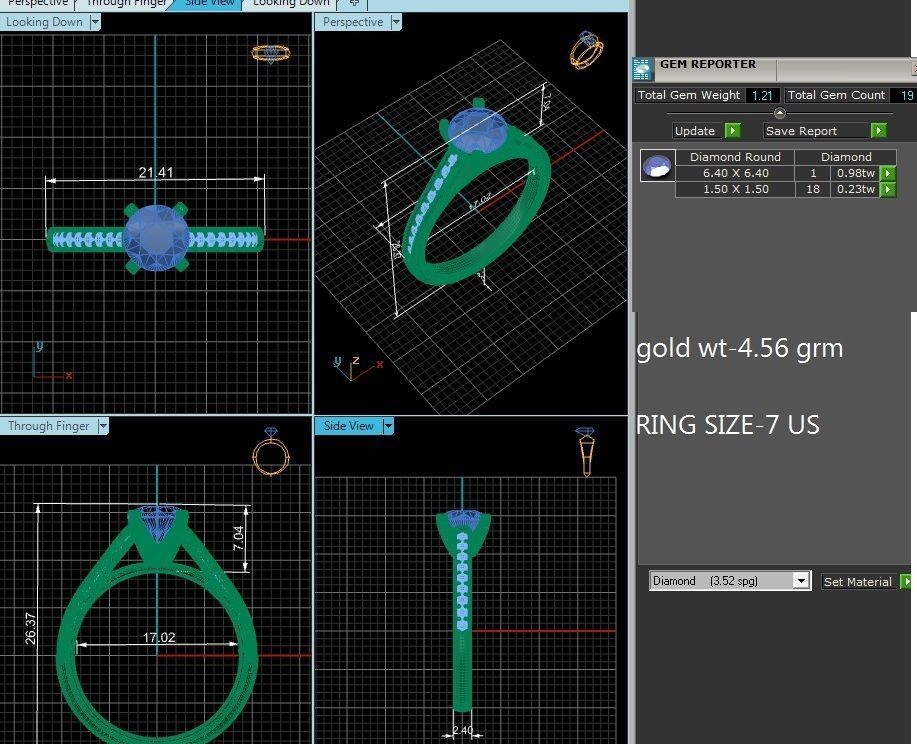 Ring jewelry Ring Cad 3dm and STL Files Available 3D model 3D printable ...