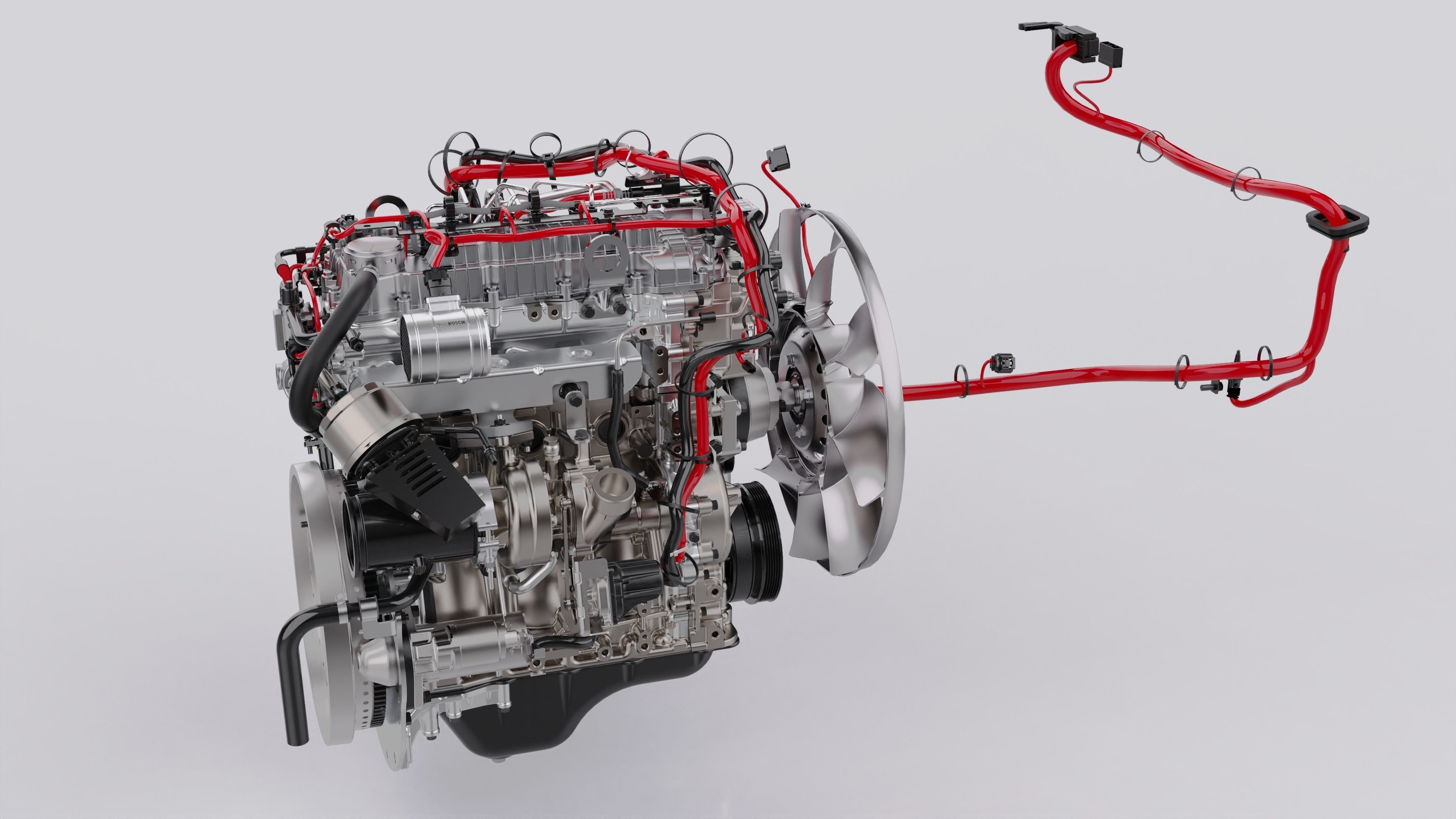 Automotive Engine 3D model animated | CGTrader