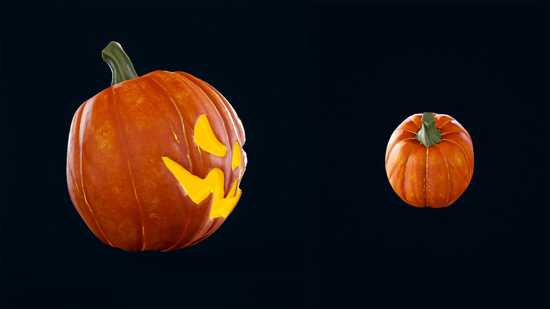 3D model Halloween Pumpkin Head 04 - Game Ready - Textured PBR VR / AR ...