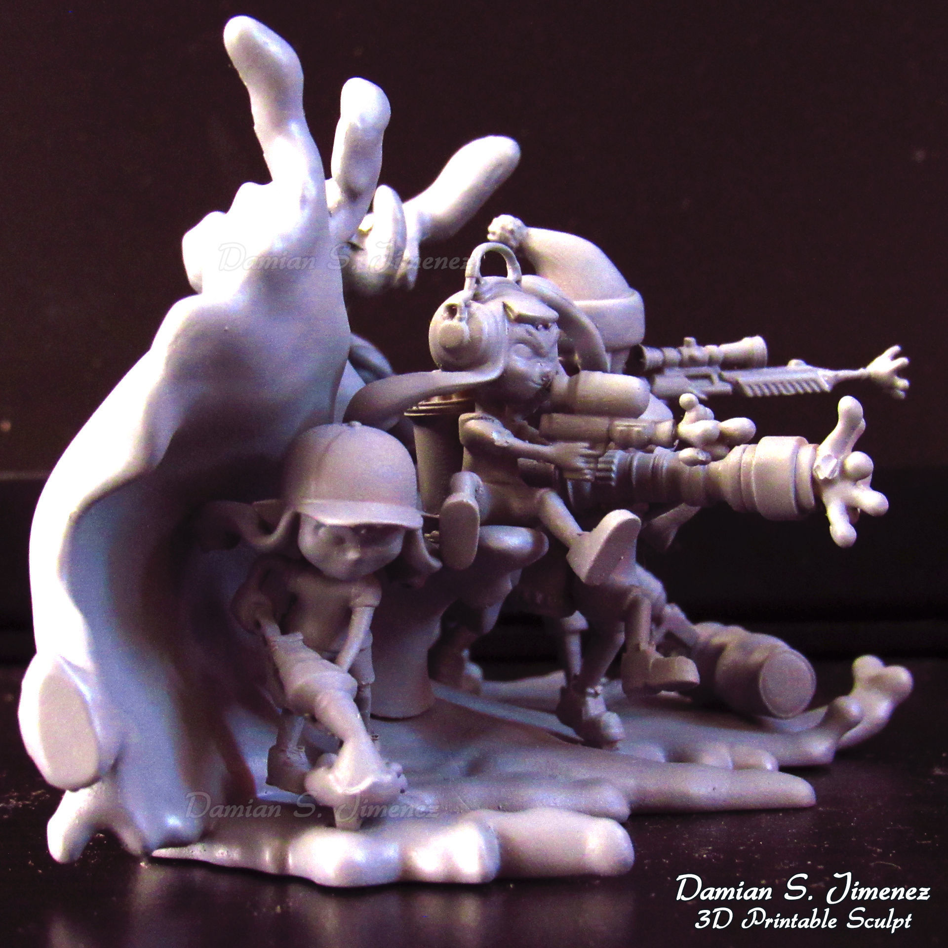 Splatoon 3 Diorama 3D Print stl Splatoon 3D Model 3D model 3D printable ...