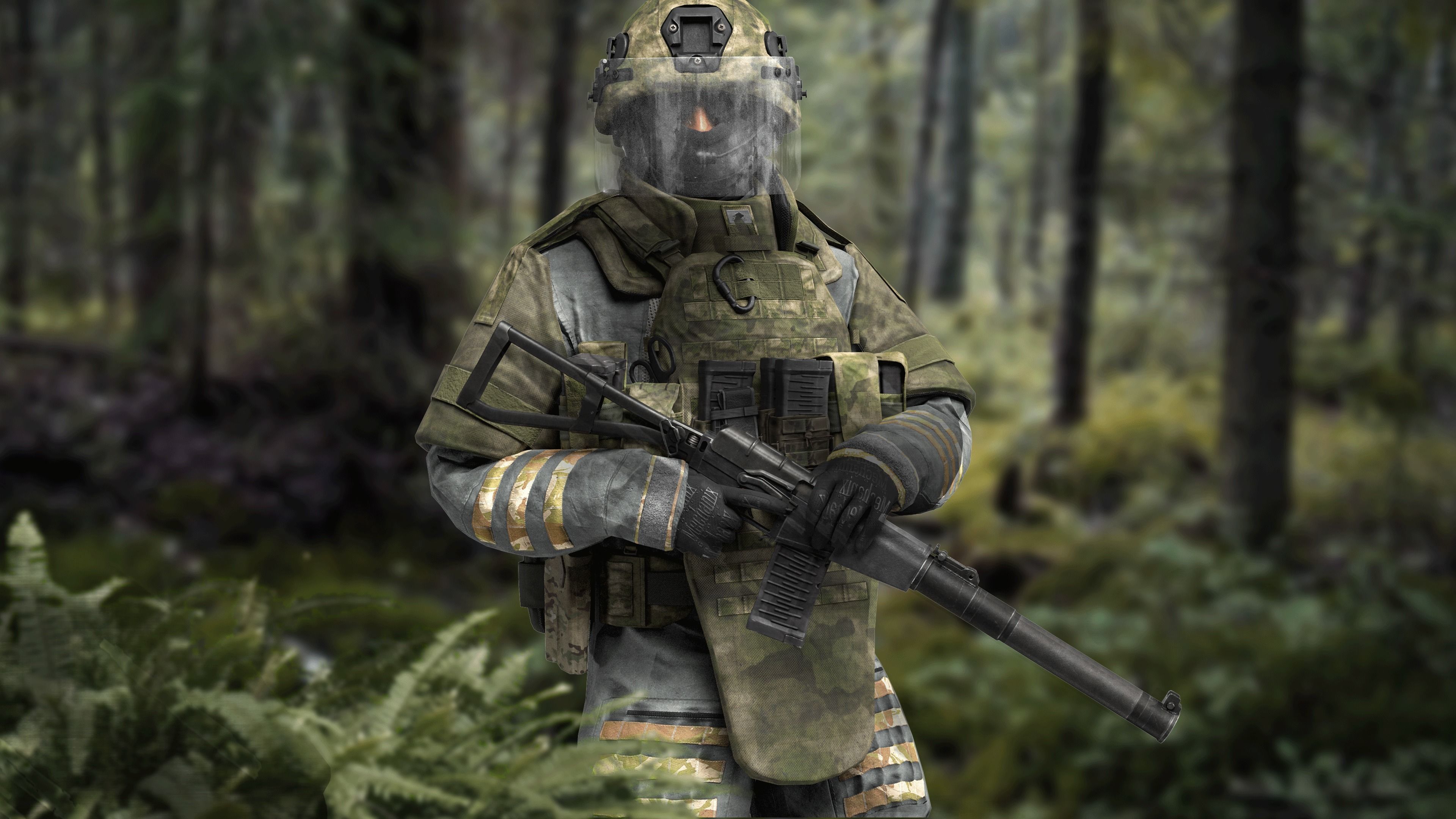 3D model MILITARY Game Ready Character Russian Assault Soldier VR / AR ...