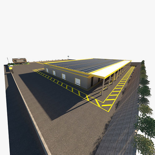 3D Generic Factory Executive Building model 3D model | CGTrader